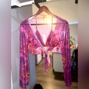 Cider | Tops | Cider Boho Babe Cropped Long Sleeve | Poshmark